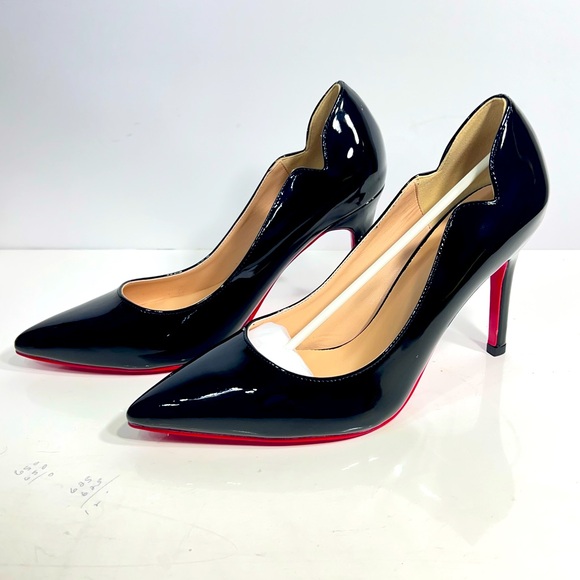 UNBRANDED | Shoes | Black Elegant Heels Red Bottom | Poshmark